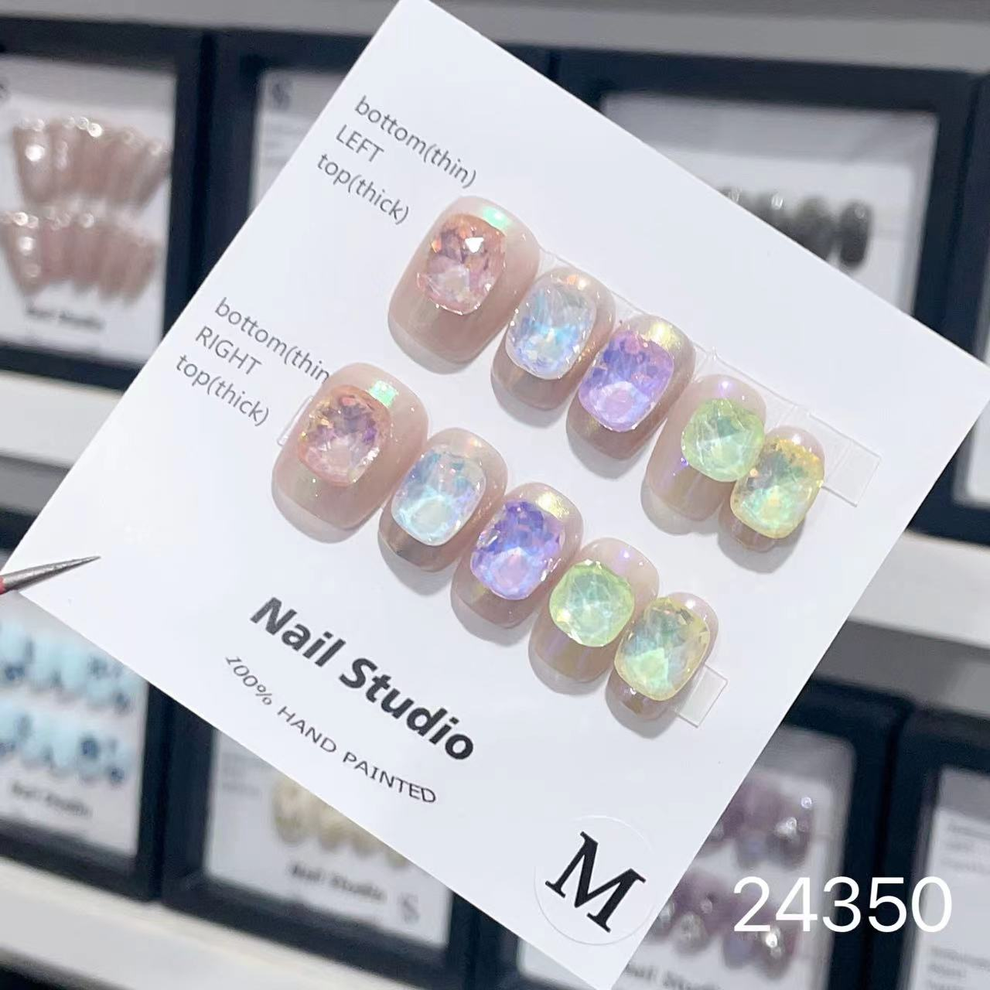 Aurora Sugar Cube Nails – ED FANCY STUDIO